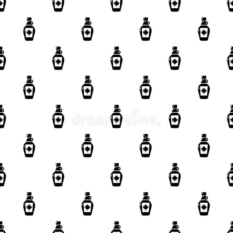 Maple Syrup Pattern Vector Seamless Stock Vector - Illustration of ...