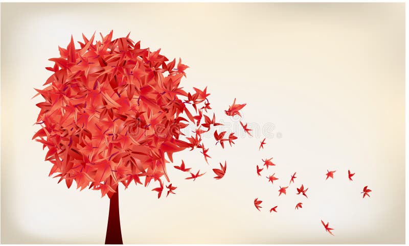 Maple tree stock vector. Illustration of season, group - 28722161