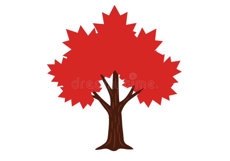 Maple tree clip art stock vector. Illustration of fall - 365704429