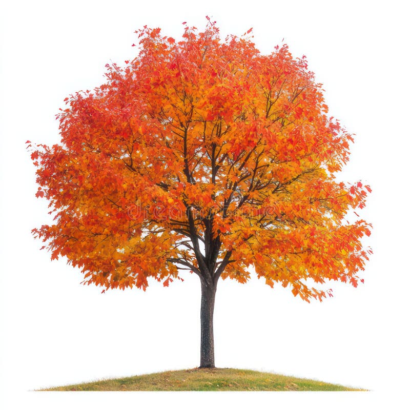 Maple Tree Isolated on White Created with Generative AI. Single ...