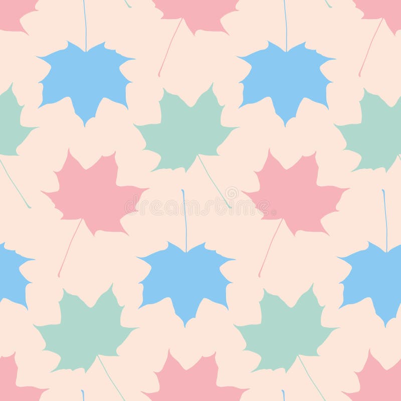 Repeating Maple Leaf Pattern Stock Illustrations – 892 Repeating Maple ...
