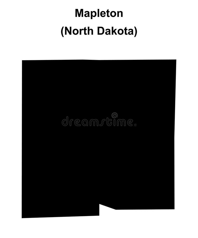 Mapleton outline map stock vector. Illustration of vector - 387550921