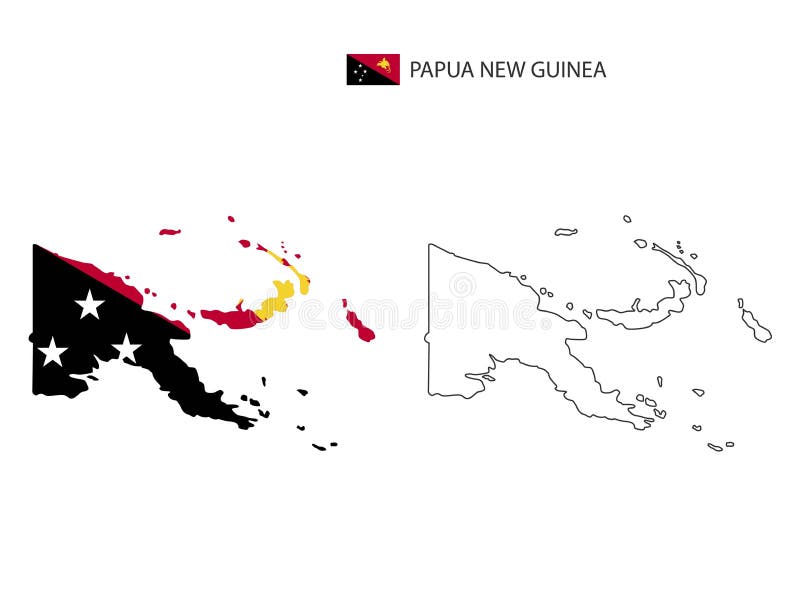 Papua New Guinea Outline Map Stock Illustrations 1 474 Papua New