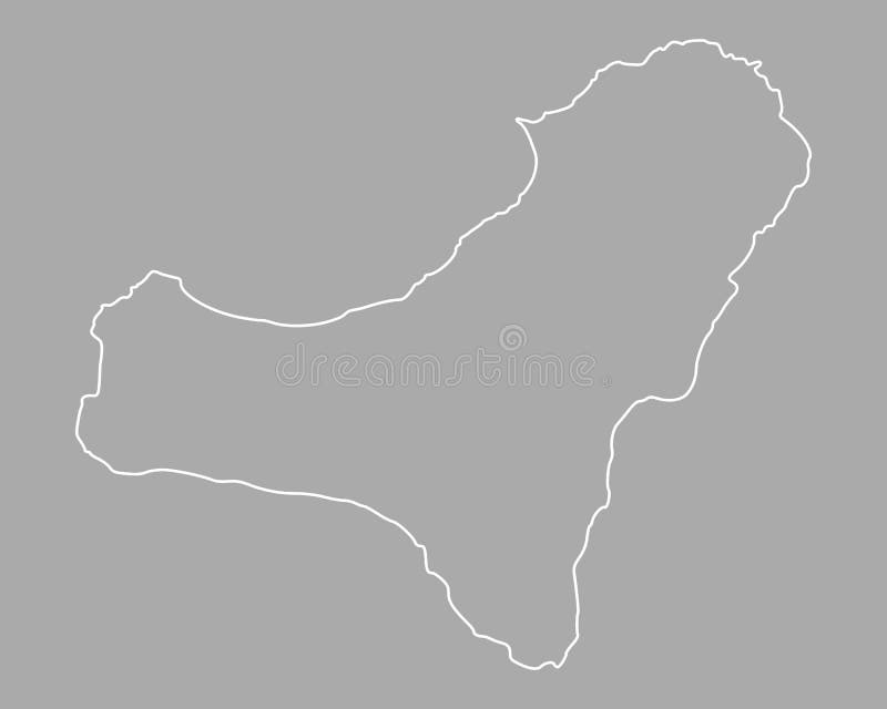 Mappa del EL Hierro illustrazione vettoriale. Illustrazione di ...