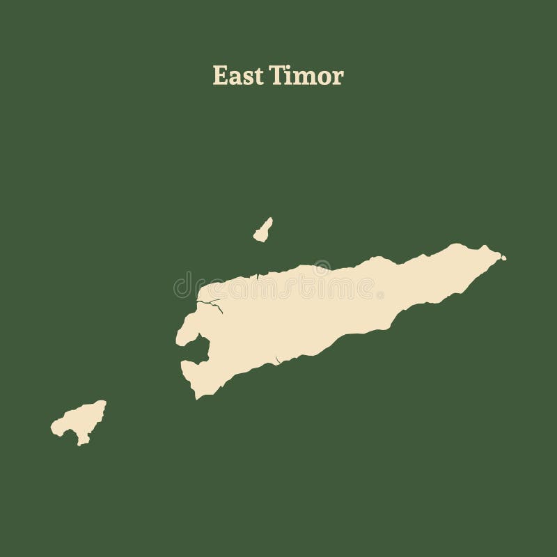 Mappa Del Profilo Di Timor Orientale Illustrazione Illustrazione di ...