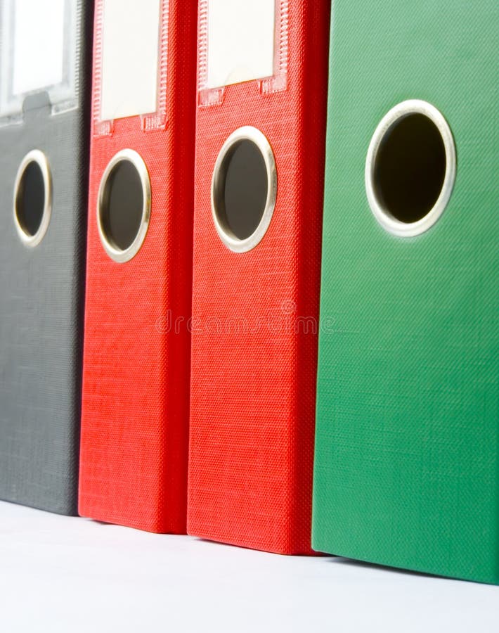 Mappen stockbild. Bild von archiv, hochschule, buch, bogen - 1036011