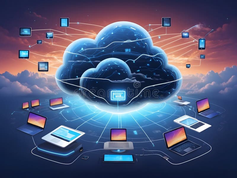 Mapping the Future of Data Storage Stock Illustration - Illustration of lock, password: 296492866