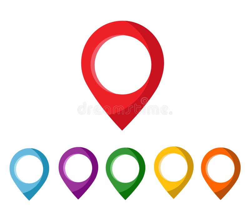 Mapping pins icon stock vector. Illustration of blue - 82328270