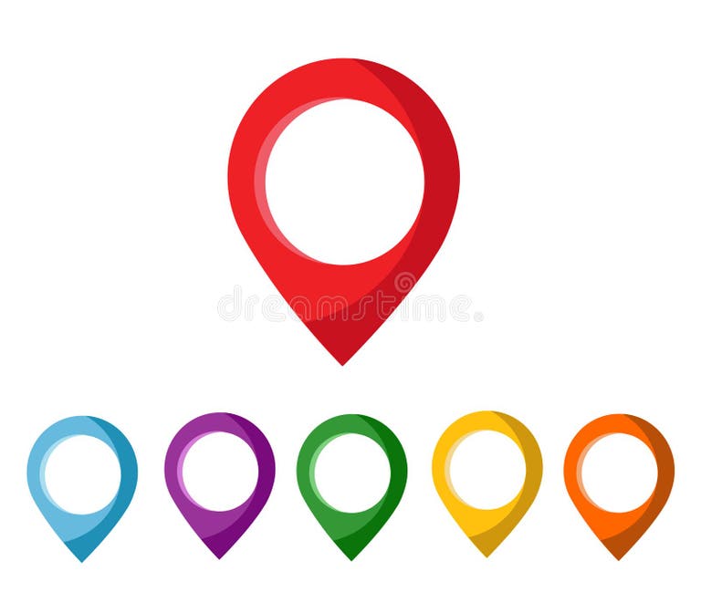 Mapping pins icon stock vector. Illustration of blue - 82328270