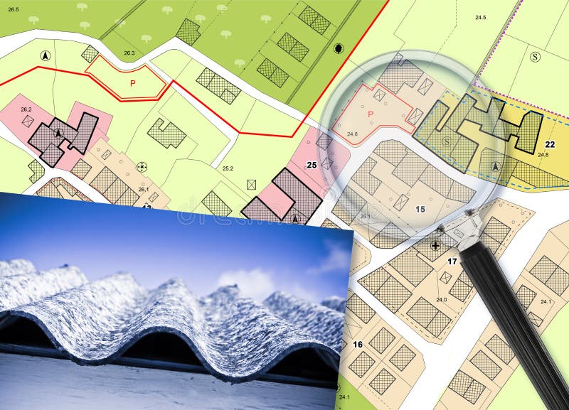 Mapping Roofing with Asbestos-containing Material - Concept with a ...