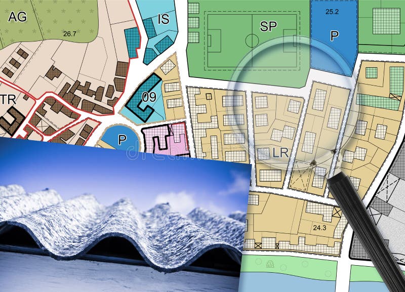 Mapping Roofing with Asbestos-containing Material - Concept with a ...