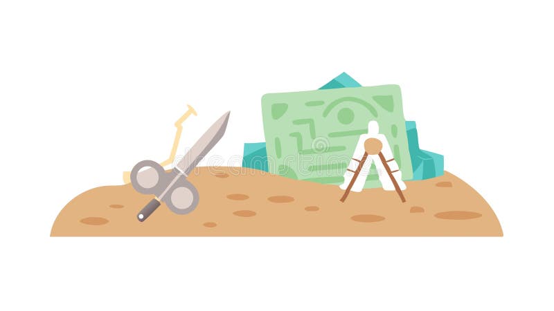 Mapping Tools: Cartography and Planning Icon, Vector Design Generative ...