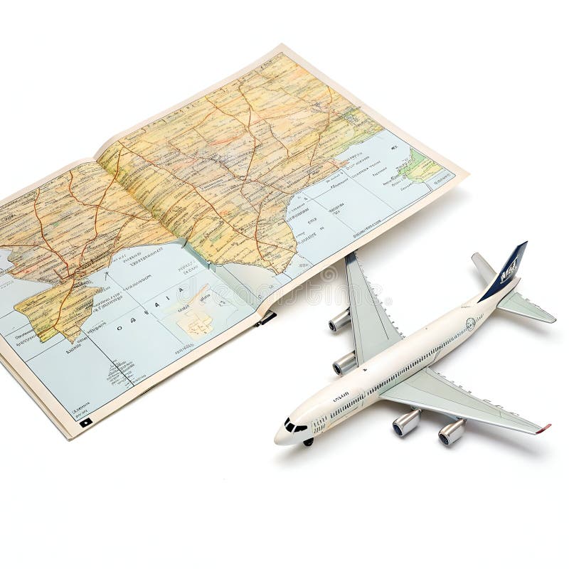 "Maps and Airplane stock illustration. Illustration of maps - 357375461