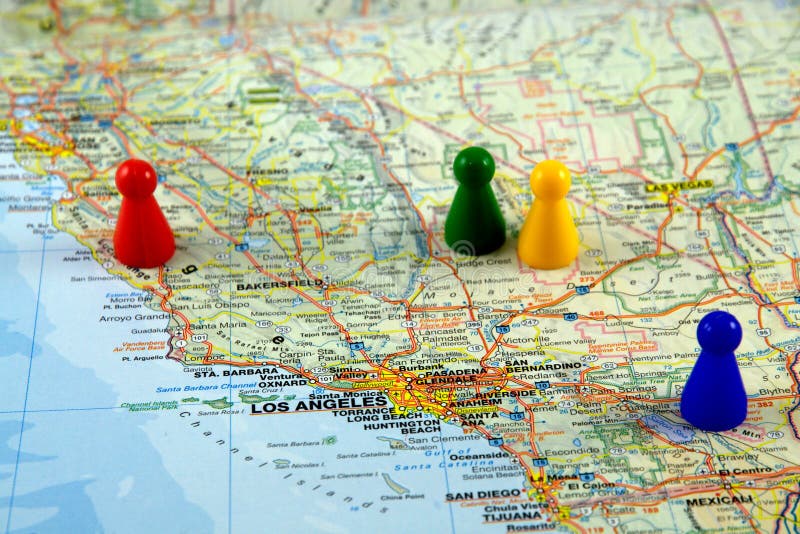 Maps of California stock image. Image of location, north - 17679909