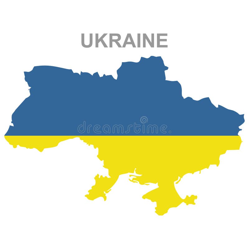 Maps of Ukraine with National Flags Icon Vector Design Symbol Stock ...