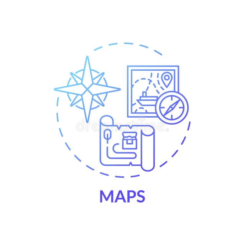 Maps concept icon stock vector. Illustration of information - 211473083