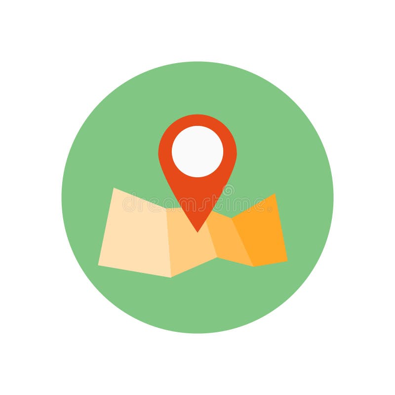 Maps Icon Vector Isolated on White Background, Maps Sign , Line or ...