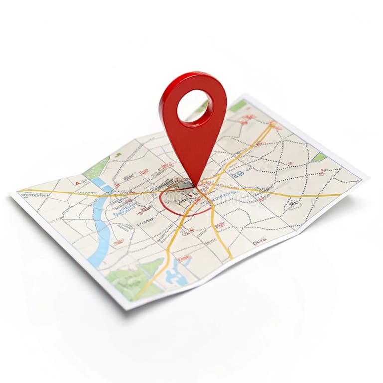 Maps Location Isolated on White Background Stock Illustration ...