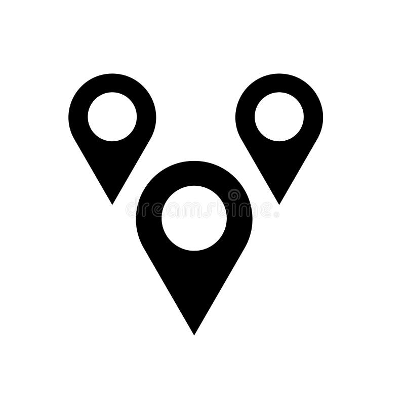 Position Icon Vector Sign and Symbol Isolated on White Background ...