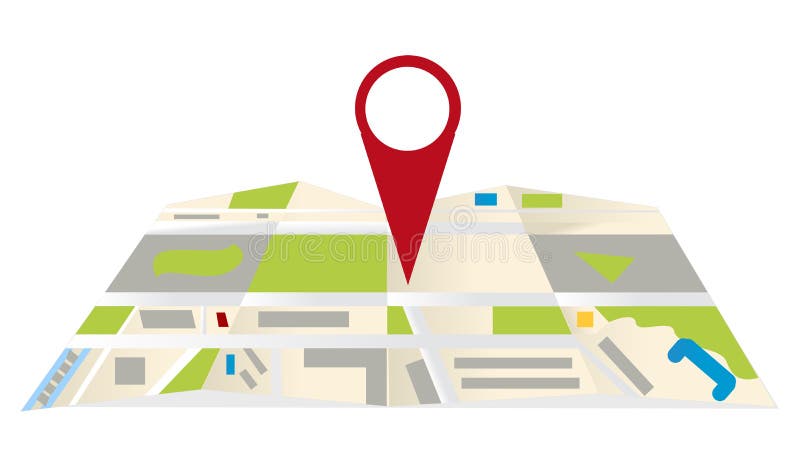 Maps navigation stock vector. Illustration of paper, folded - 33413405