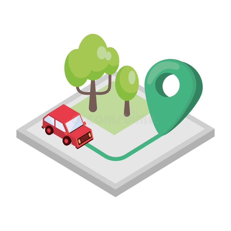 Maps and Navigation Pin Direction Stock Vector - Illustration of mark ...