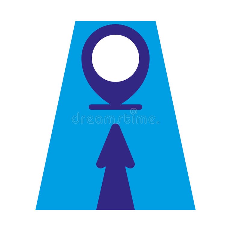 Maps and Navigation Pin Direction Stock Vector - Illustration of point ...