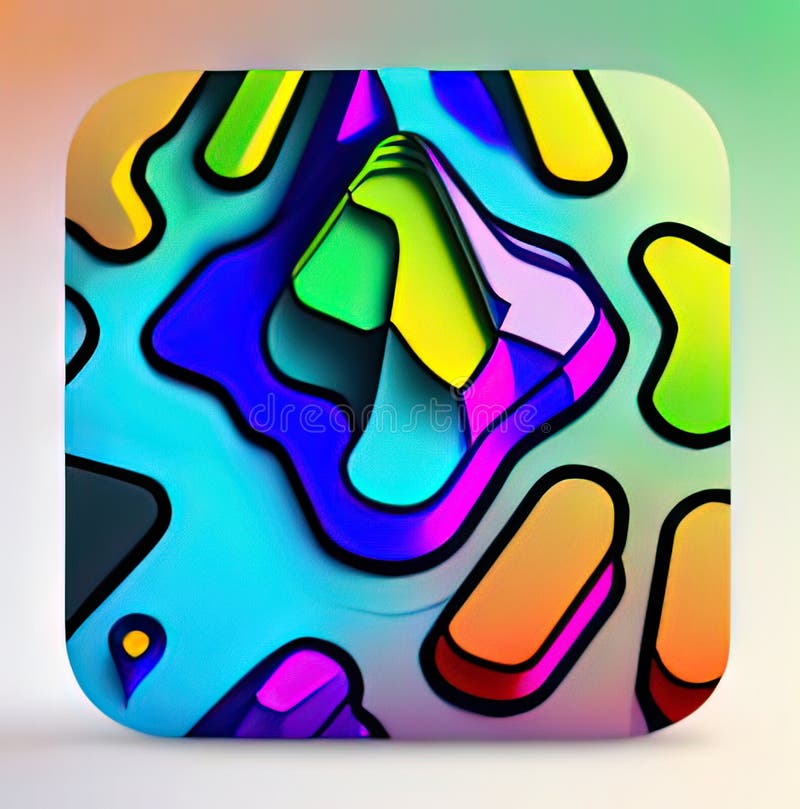 Maps & Navigation Software App Icon. Generative AI. Stock Photo - Image ...