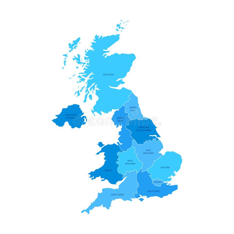Uk Regions Map Stock Illustrations – 320 Uk Regions Map Stock ...