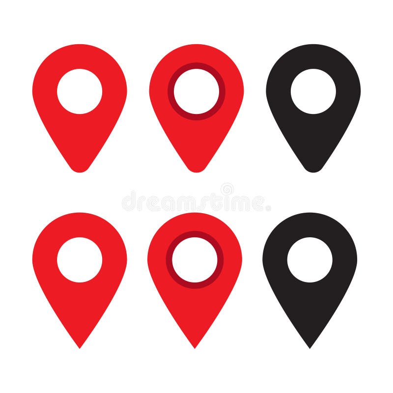 Red Pin Map Icon Stock Illustrations – 25,254 Red Pin Map Icon Stock ...