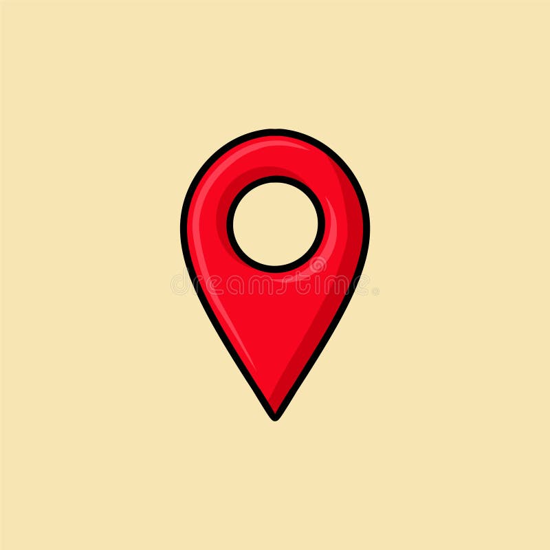 Maps Pin Location Vector Cartoon Illustration Stock Vector ...