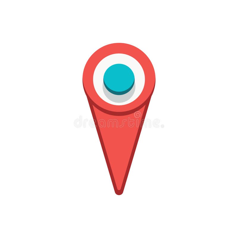Maps Pin. Red Location Pin. Location Map Icon. Pin Icon Vector Isolated ...