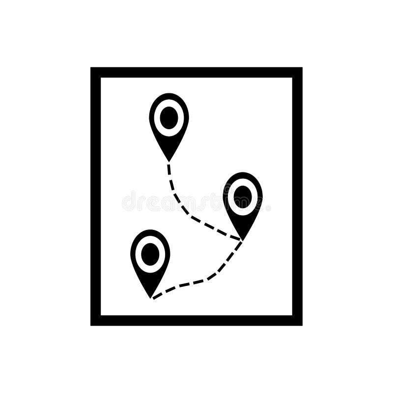 Maps Point Icon Logo Vector Design Stock Vector - Illustration of icons ...
