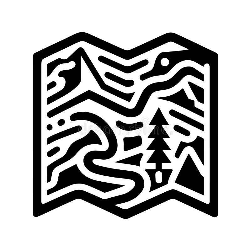 Maps Tribal Art Style Engraved Design Vector. Stock Vector ...