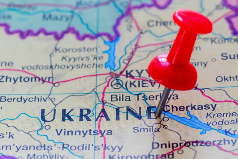 Maps of the War in Ukraine stock image. Image of crisis - 289258321
