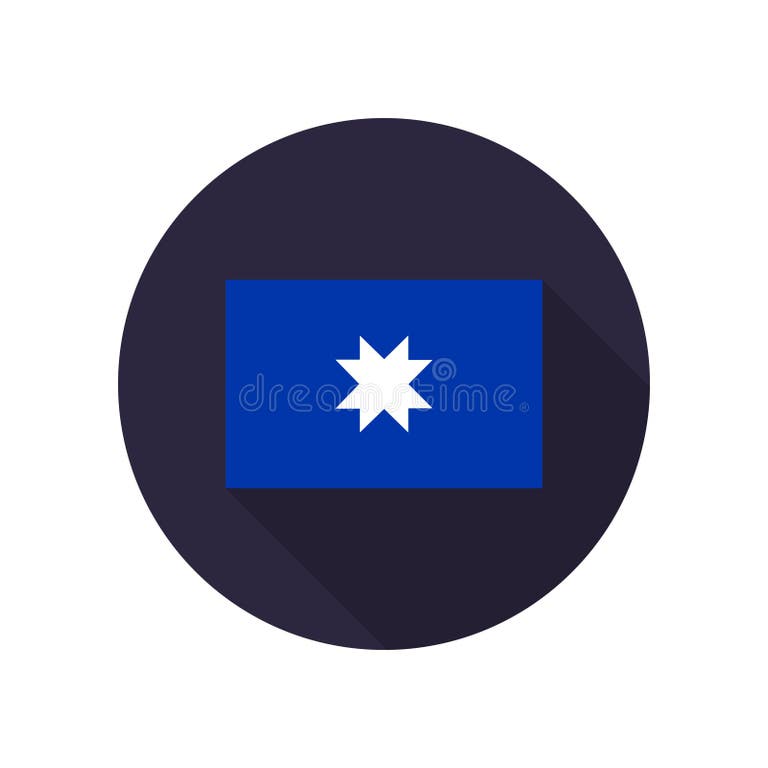 Mapuche Banner with Star Icon, Vector Illustration Stock Illustration ...