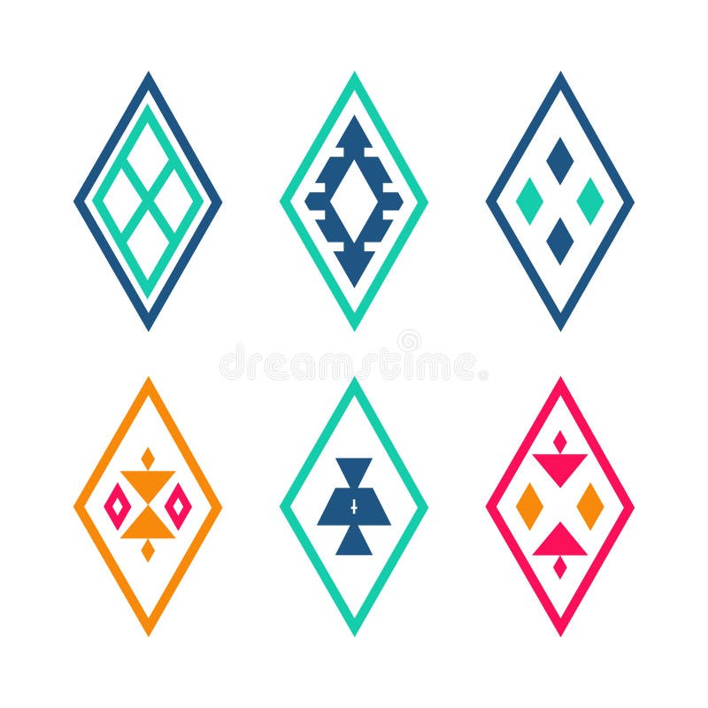 Mapuche Tribal Elements. Vector Illustration. Stock Vector ...