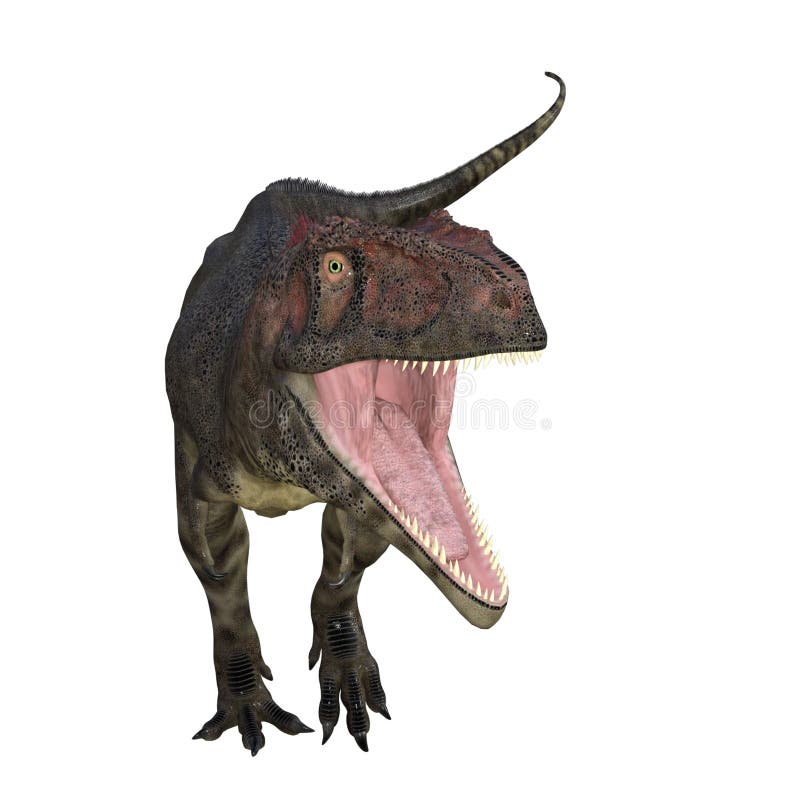 Mapusaurus Dinosaur Isolated on Tranparent Stock Image - Illustration ...