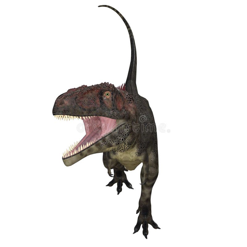 Mapusaurus Dinosaur Isolated on Tranparent Stock Image - Illustration ...