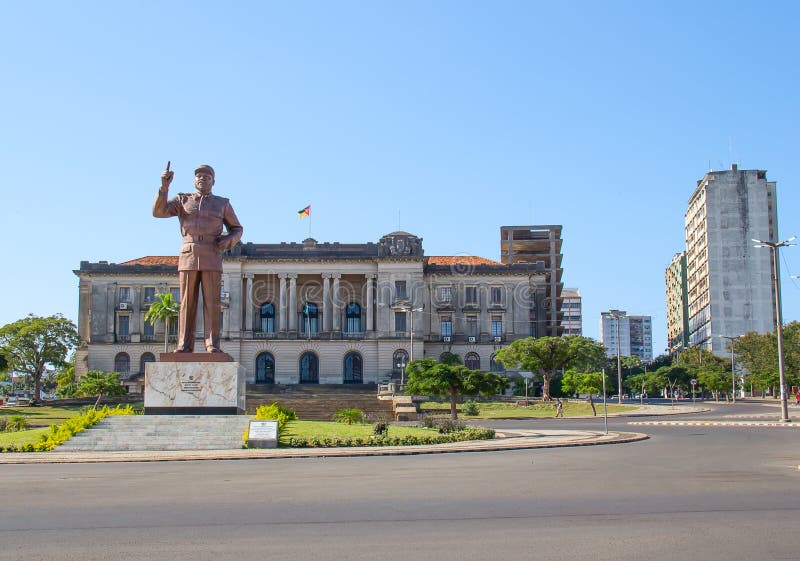 City Hall in Maputo, Mozambique Stock Photo - Image of civil, city ...