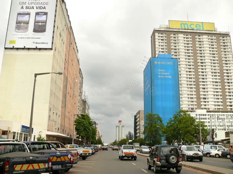 Maputo, Mosambik - 12. Dezember 2008: in Der Hauptstadt Von Mozamb ...