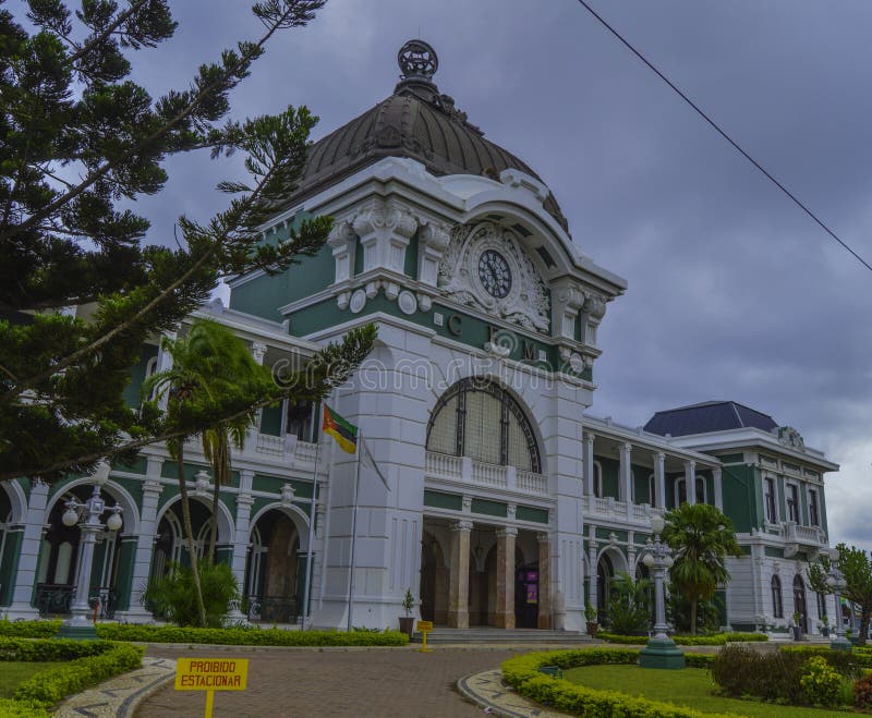 Maputo Train or Railway Station Mozambique Stock Photo - Image of ...