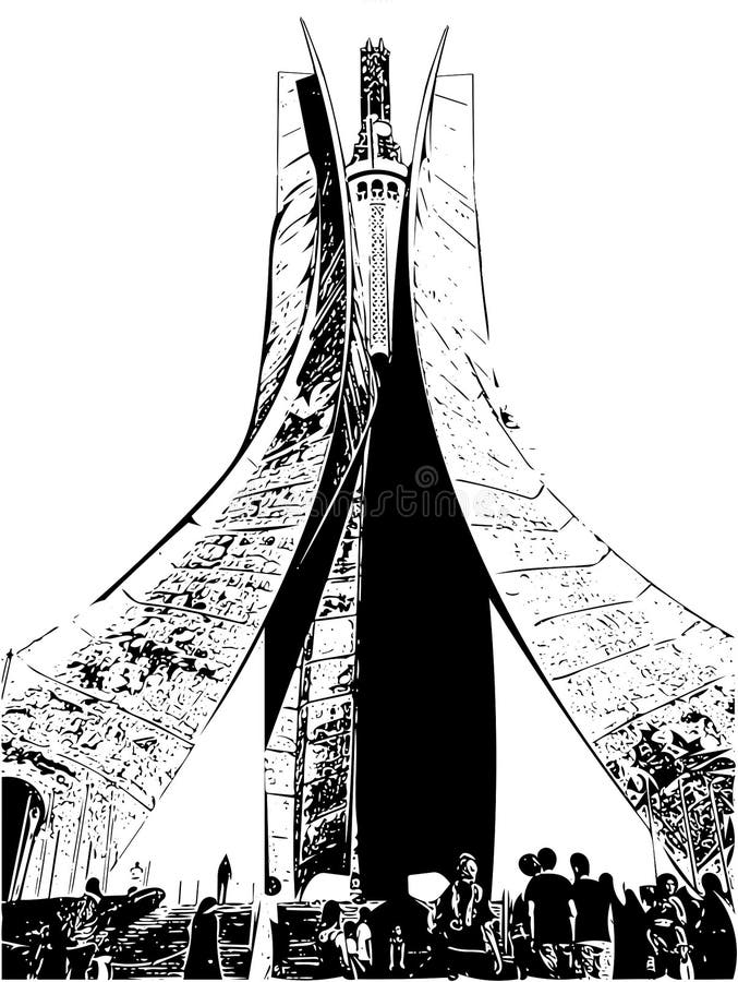 Algiers Architecture Line Skyline Illustration. Linear Vector Cityscape ...