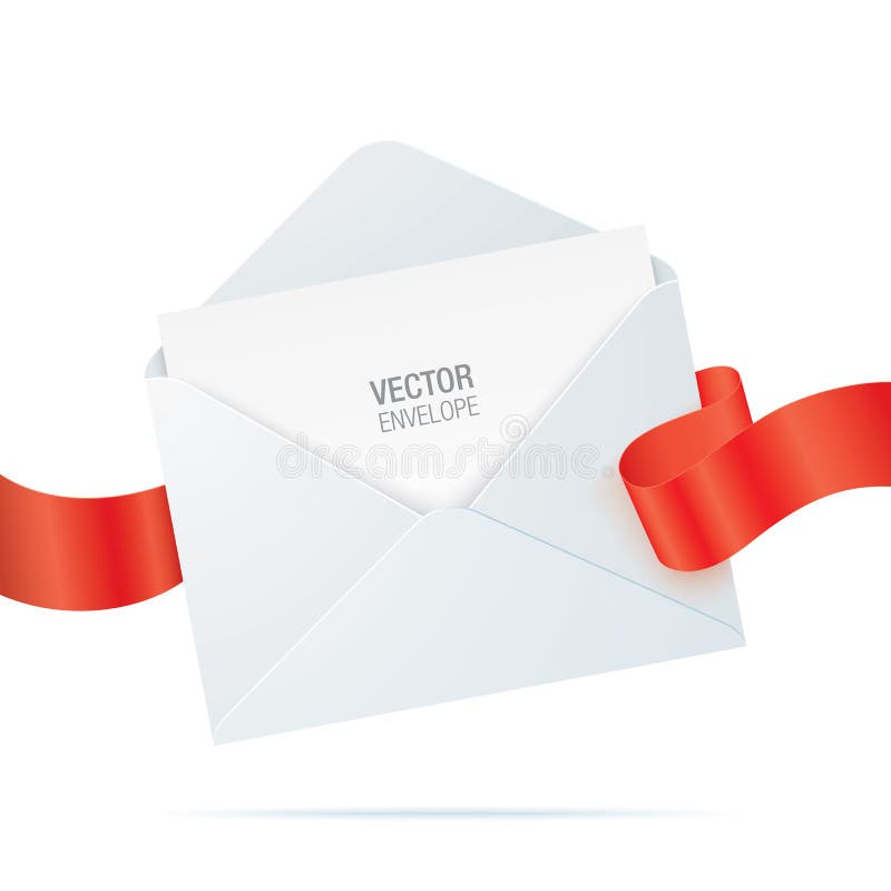 Maqueta Del Sobre Del Vector Ilustración del Vector - Ilustración de ...