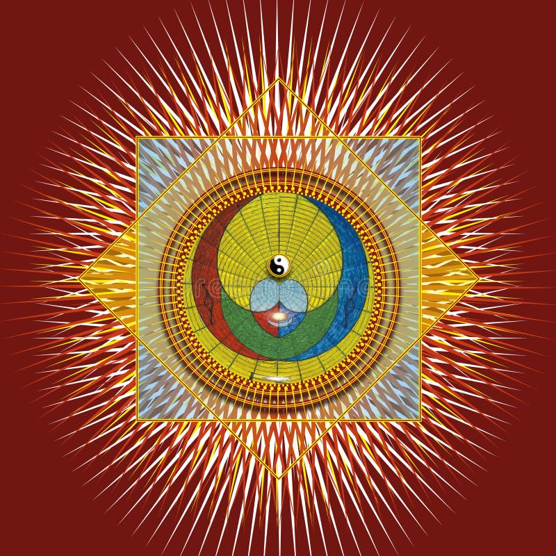 Symbolic mandala number 2 stock illustration. Illustration of mandala ...