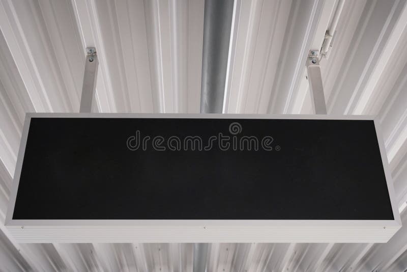 Maquette Noire Vide De Signe Sur Le Plafond/moquerie Vide De Signe ...