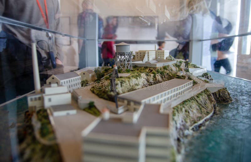 Maquette or Small Model of Alcatraz Prison Editorial Photo - Image of ...