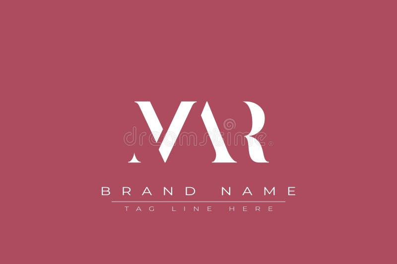 MAR Abstract Letter Logo Design Stock Illustration - Illustration of ...