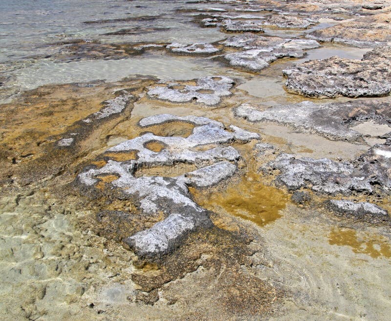 Mar Claro Raso Em Elafonisi, Creta Imagem de Stock - Imagem de areia ...