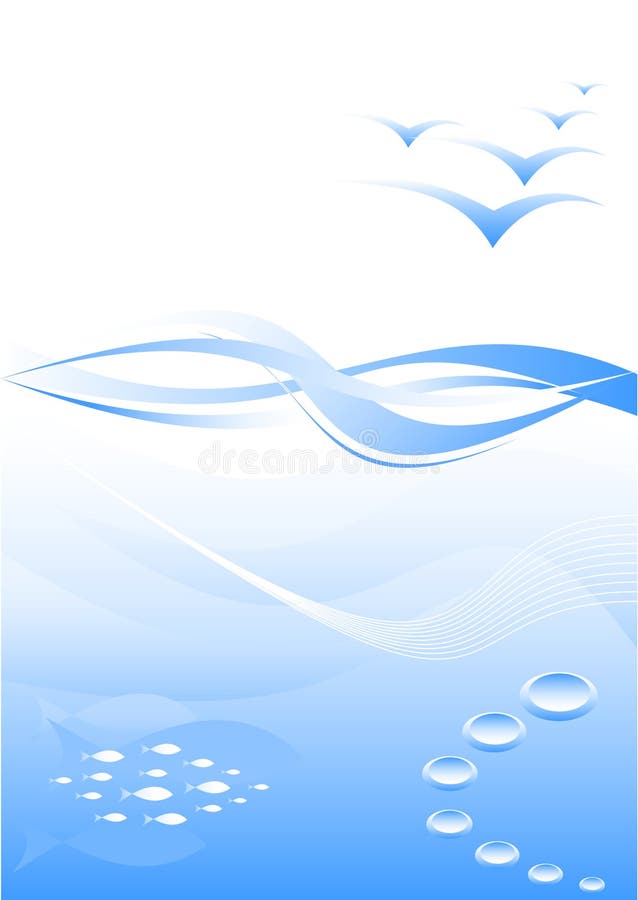 Mar del vector ilustración del vector. Ilustración de arte - 8056968