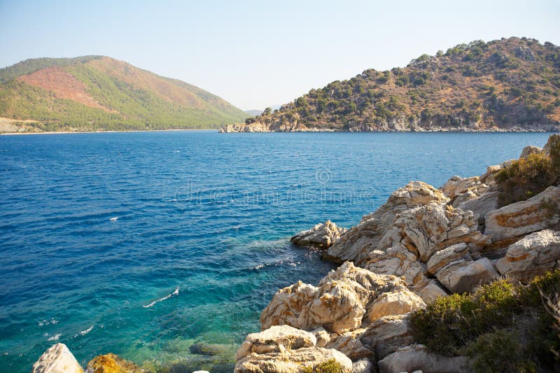Mar Egeo. La Turchia. Marmaris Fotografia Stock - Immagine di ciano ...